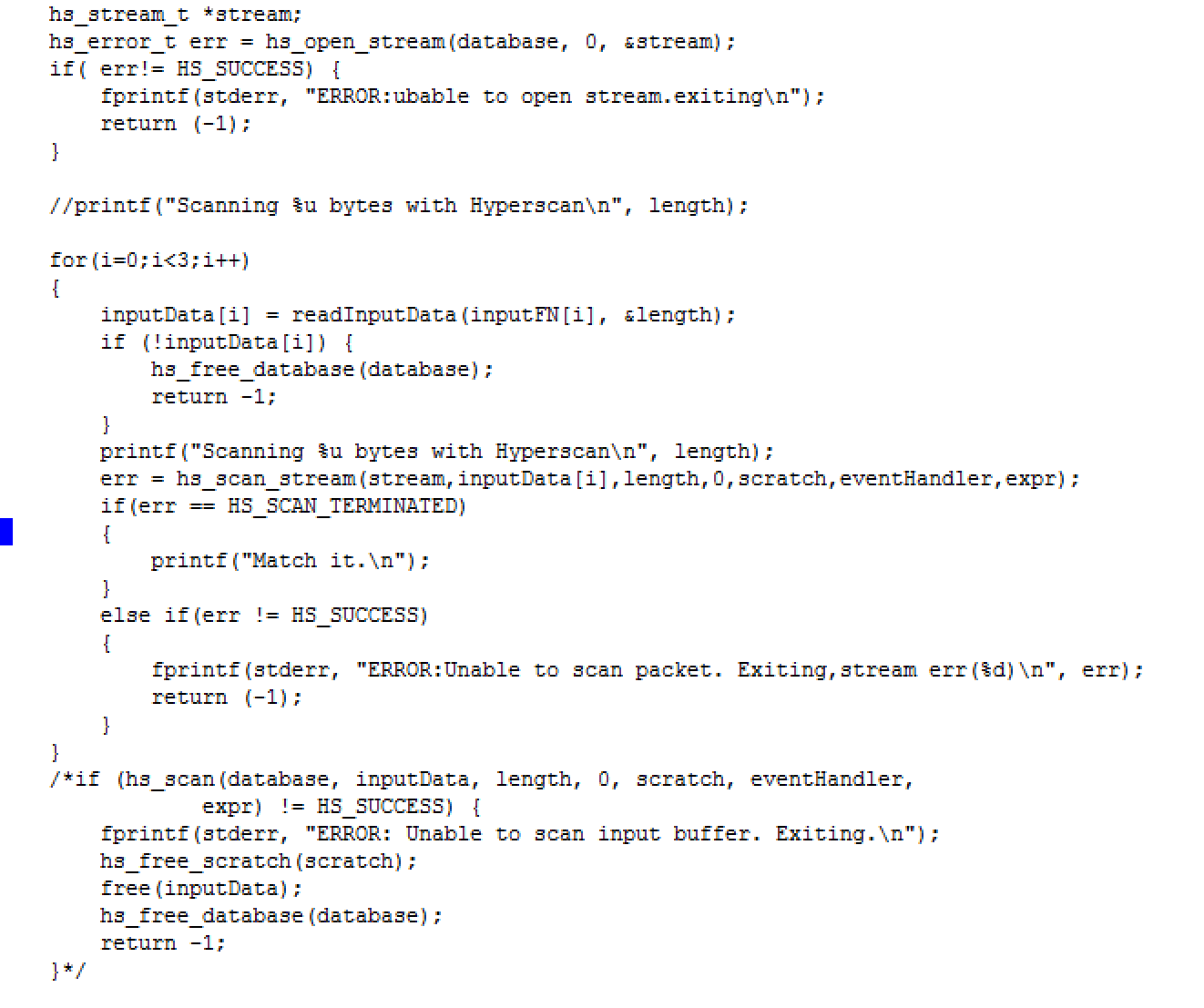 stream mode & logical combination · Issue #165 · intel/hyperscan · GitHub