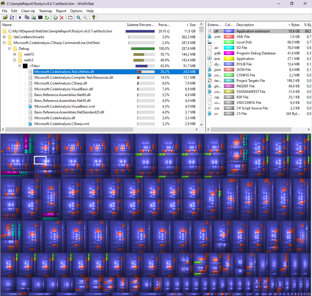 The Roslyn directory artifacts\bin weights 11.8 GB ? · Issue #64435 · dotnet/roslyn · GitHub