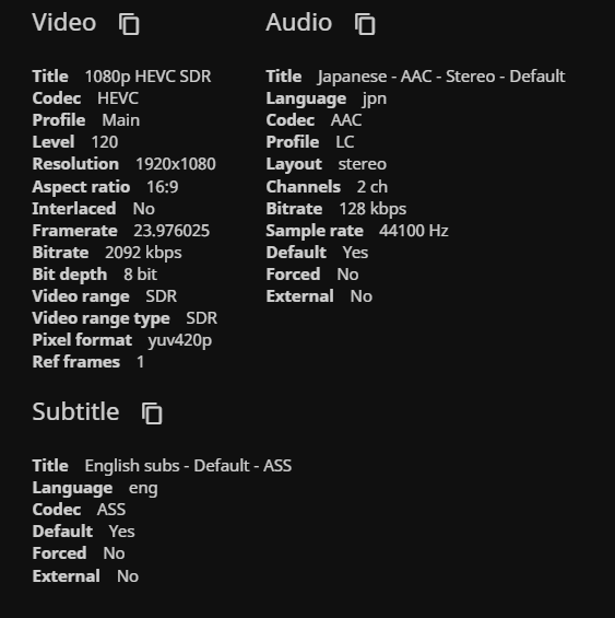 [Issue]: Jellyfin thinks all my videos are WEBMs and tries either re-encoding or remuxing ...