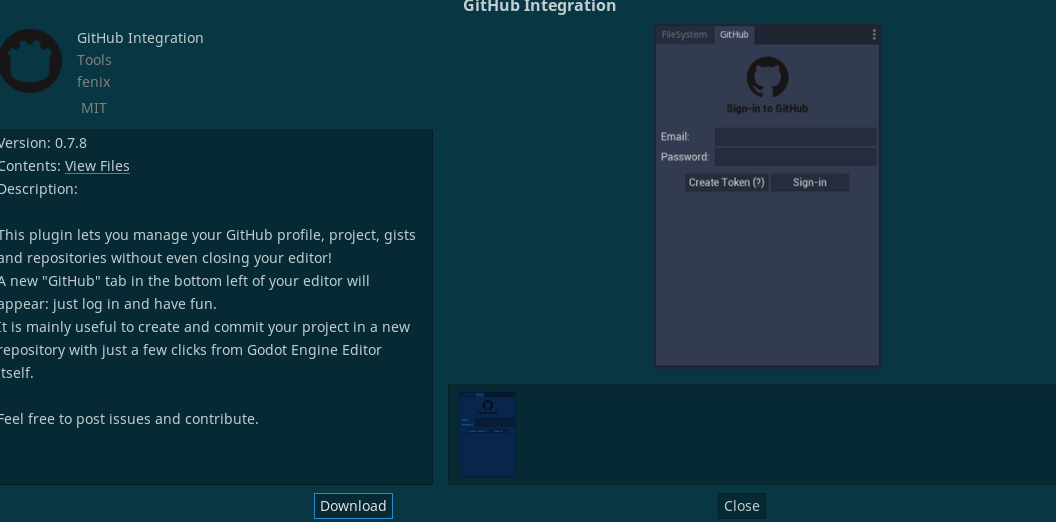 Multiple Plugins In The Godot Asset Library · Issue 48 · Fenix Hub Godot Engine Github