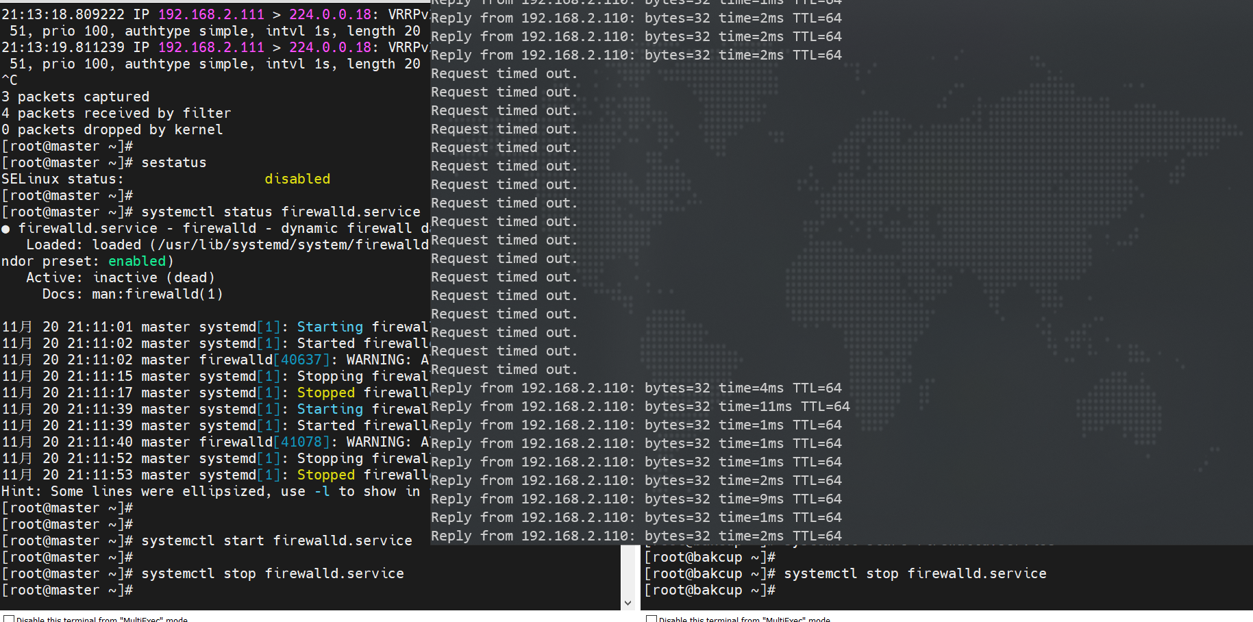Cannot ping virtual ip address · Issue #2046 · acassen/keepalived · GitHub