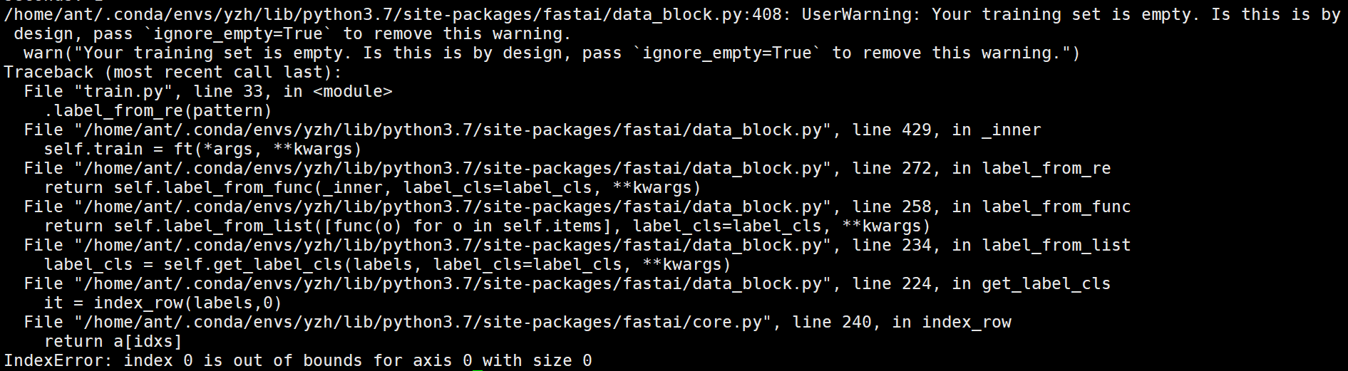 执行训练脚本train.py一直报错 · Issue #16 · tongchangD/Language_recognize · GitHub