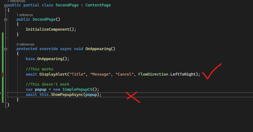 Bug Popup Throws Exception When Called From Onappearing · Issue