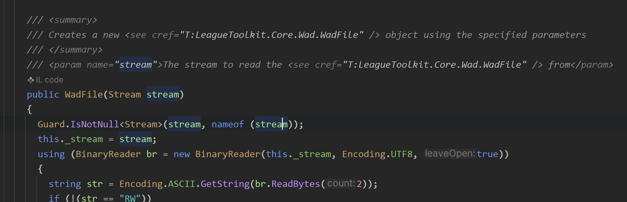 Constructing instance of WadFile from Stream instead of FileStream. · Issue #273 · LeagueToolkit ...