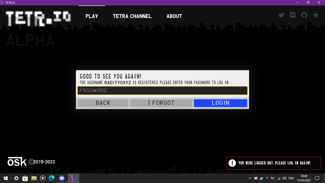 tetr.io keeps logs out user · Issue #955 · tetrio/issues · GitHub