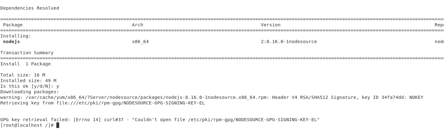 Wazuh API not installing on RHEL Server 7.6 after nodejs installation · Issue #3416 · wazuh ...