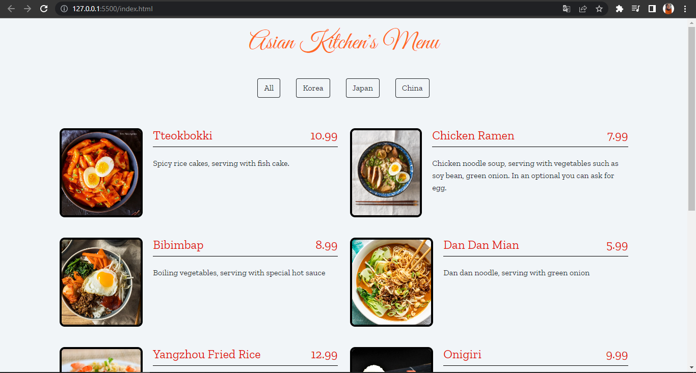 GitHub - Mervecelikkkk/asian-kitchens-menu: 🍛 Food menu to improve my javascript skills