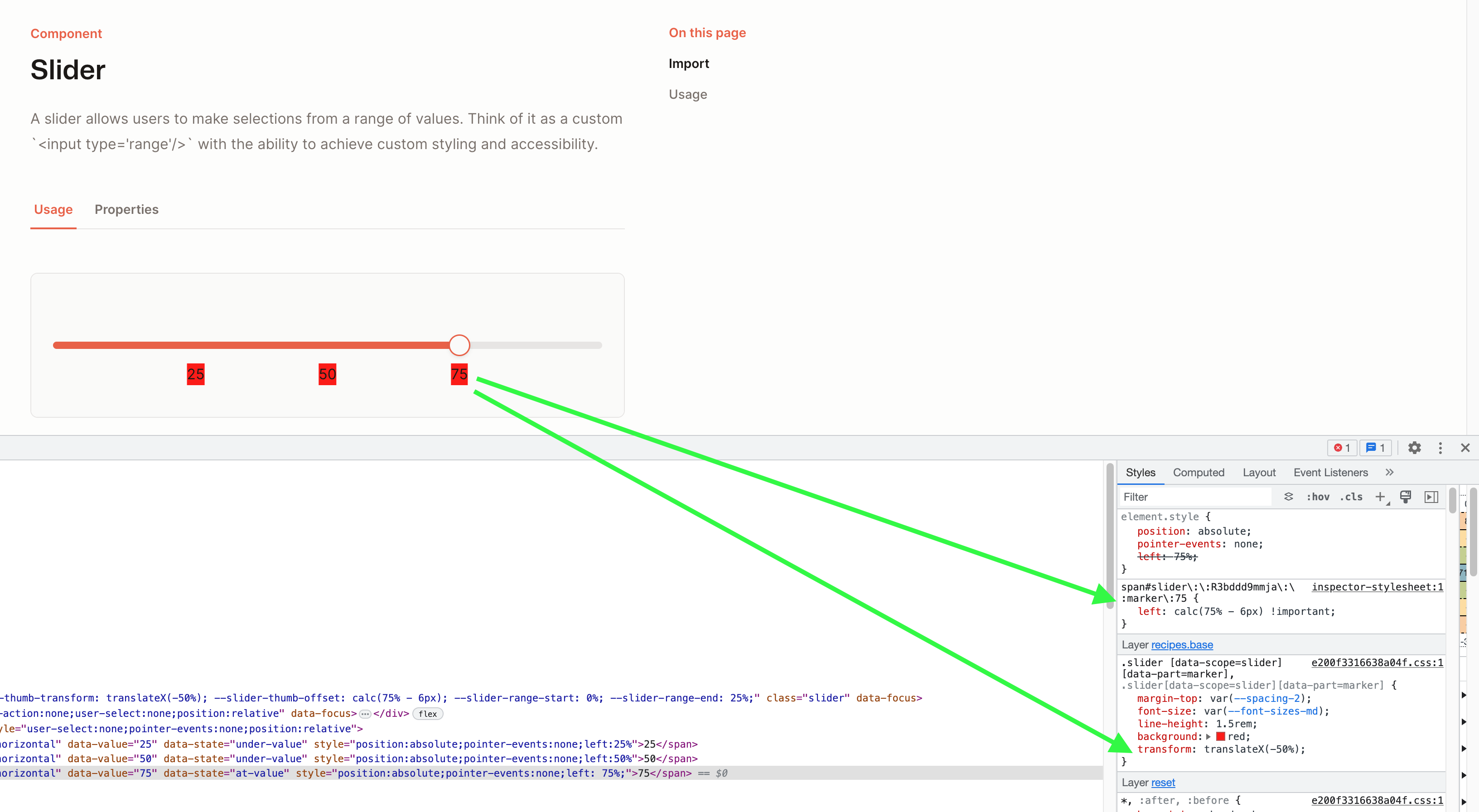 [vue] [slider] SliderMarker does not align with SliderThumb correctly · Issue #675 · chakra-ui ...