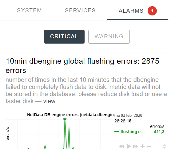 Repeated dbengine global flushing errors · Issue #7468 · netdata/netdata · GitHub
