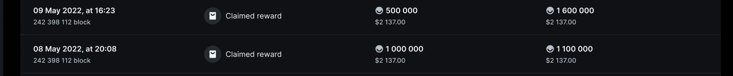 Add field to channelRewardClaimedEvents that will tell how much Hapi was claimed in the ...