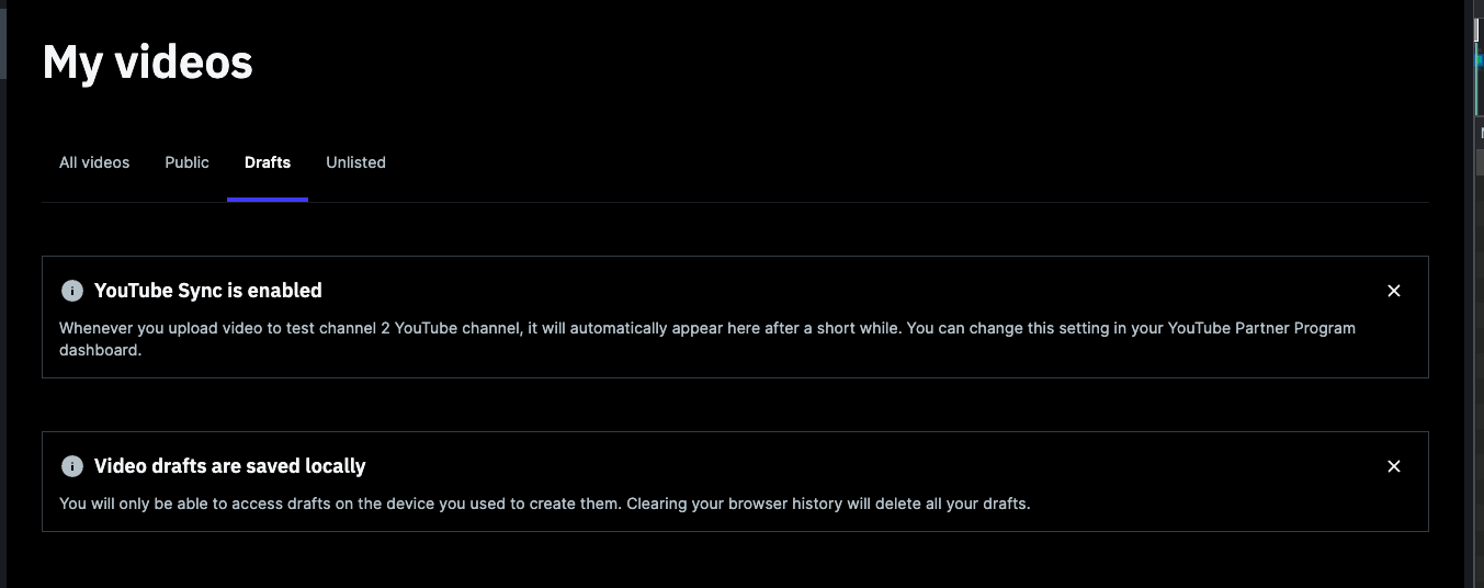 Youtube Sync banner should be displayed on the All videos tab only · Issue #3648 · Joystream ...