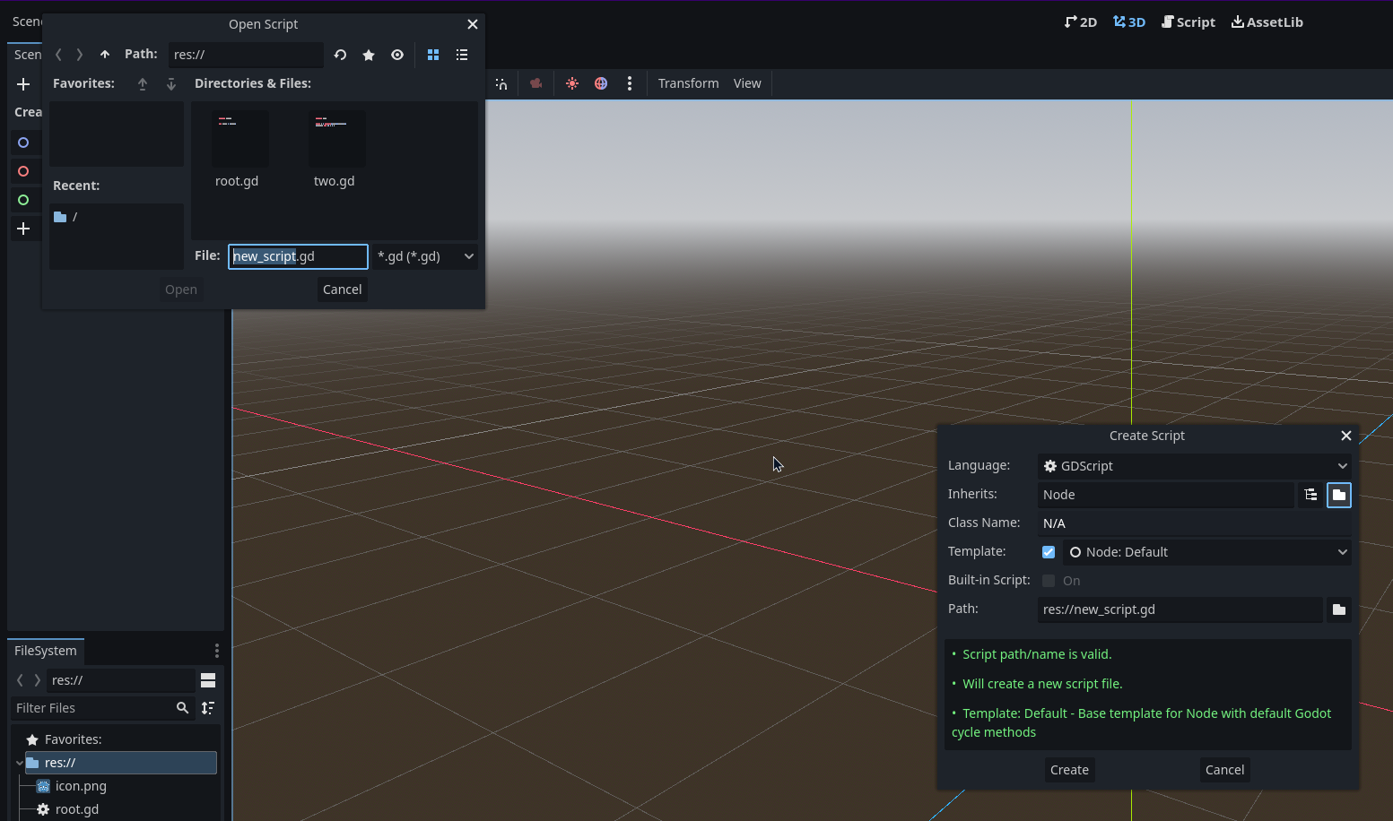 In single-window mode, "open script" dialog is tiny · Issue #63504 · godotengine/godot · GitHub