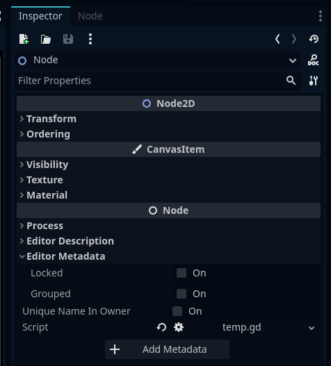 Show scene tree related Node properties in inspector · Issue #5620 · godotengine/godot-proposals ...
