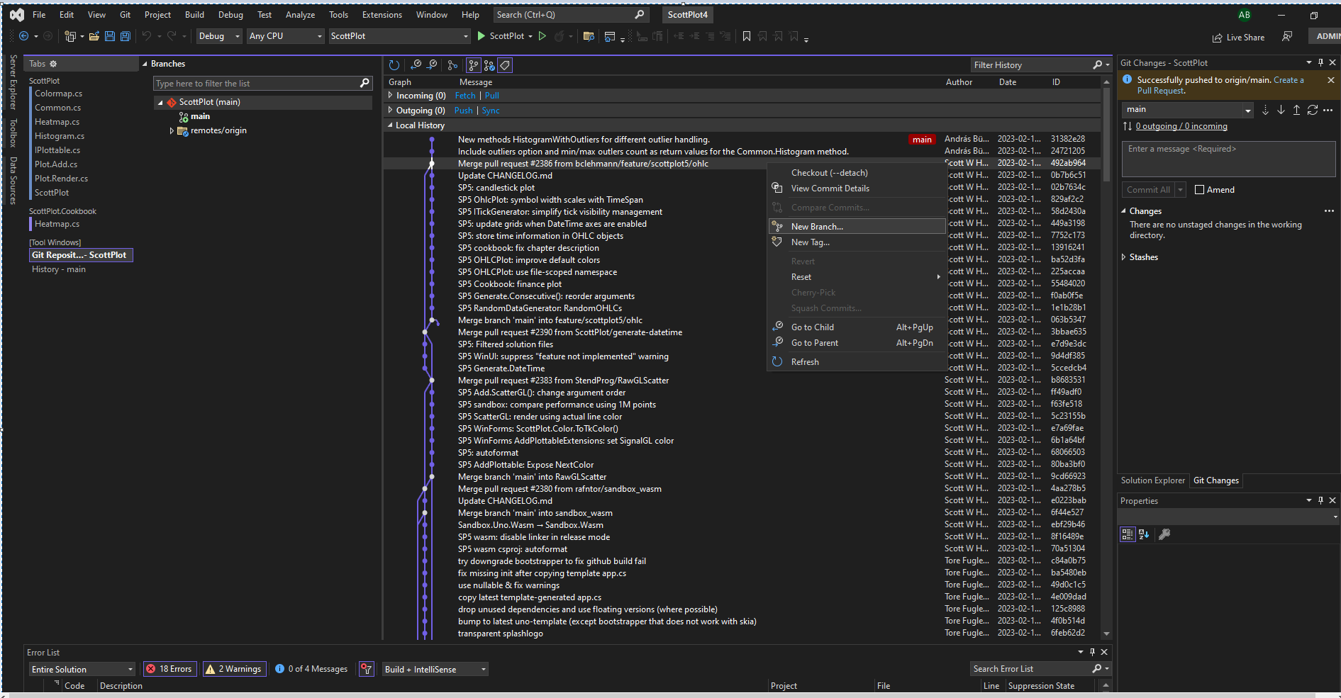 Histogram: class for accumulating binned value counts and outliers · Issue #2389 · ScottPlot ...