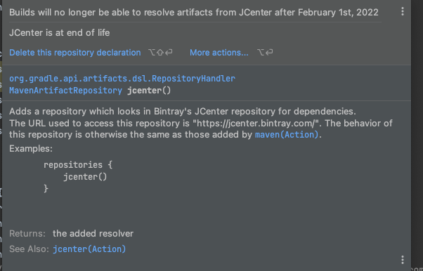 jcenter shut down soon · Issue #499 · react-native-netinfo/react-native-netinfo · GitHub