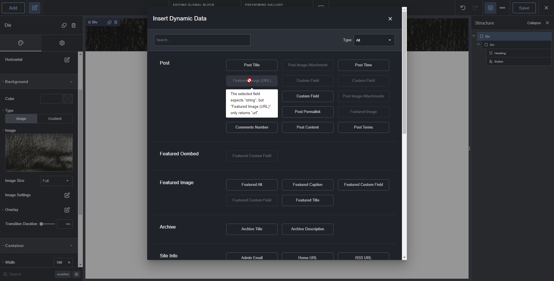 Featured image grayed out in custom post type · Issue #537 · soflyy/breakdance-bugs · GitHub