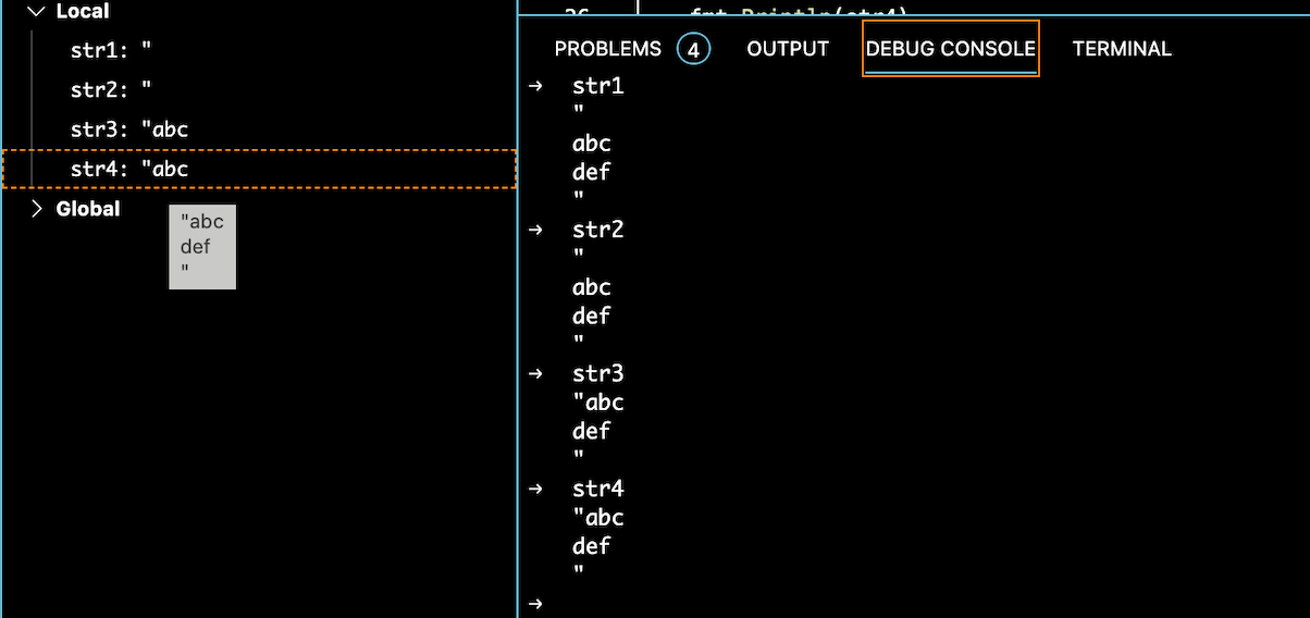 String characters after a newline are missing in VARIABLES pane · Issue #119555 · microsoft ...