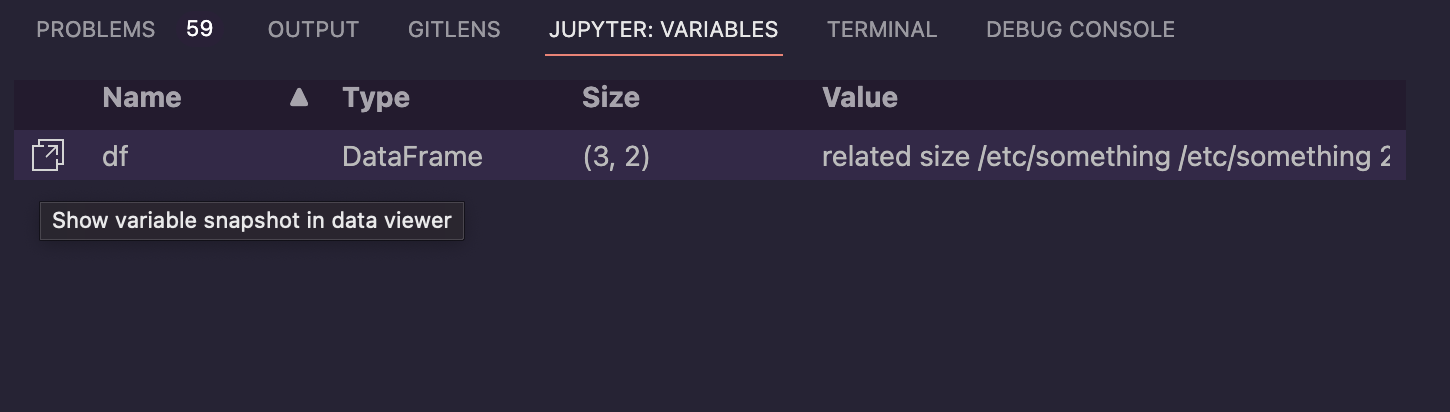 Data Viewer filter shows no rows when the filter is used on the index of a DataFrame · Issue ...