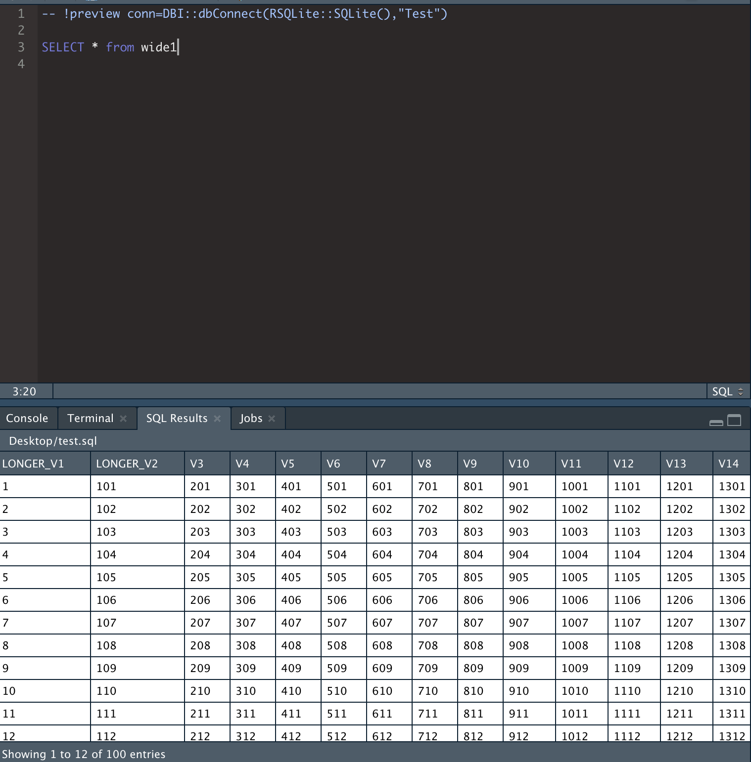SQL Results preview pane header is missaligned relatively to data ...