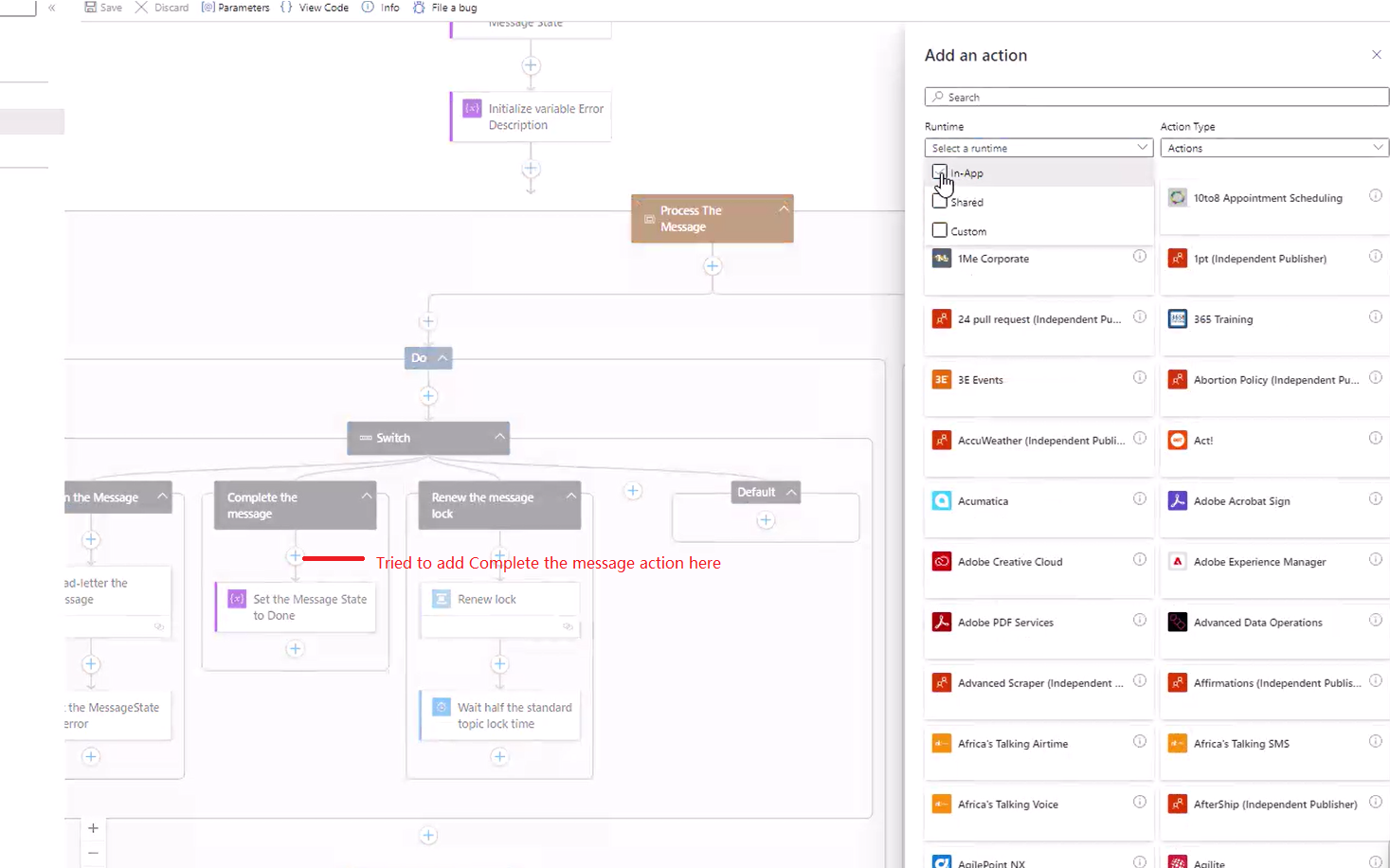 The new designer breaks with the error "The renderComponentIntoRoot component encountered an ...