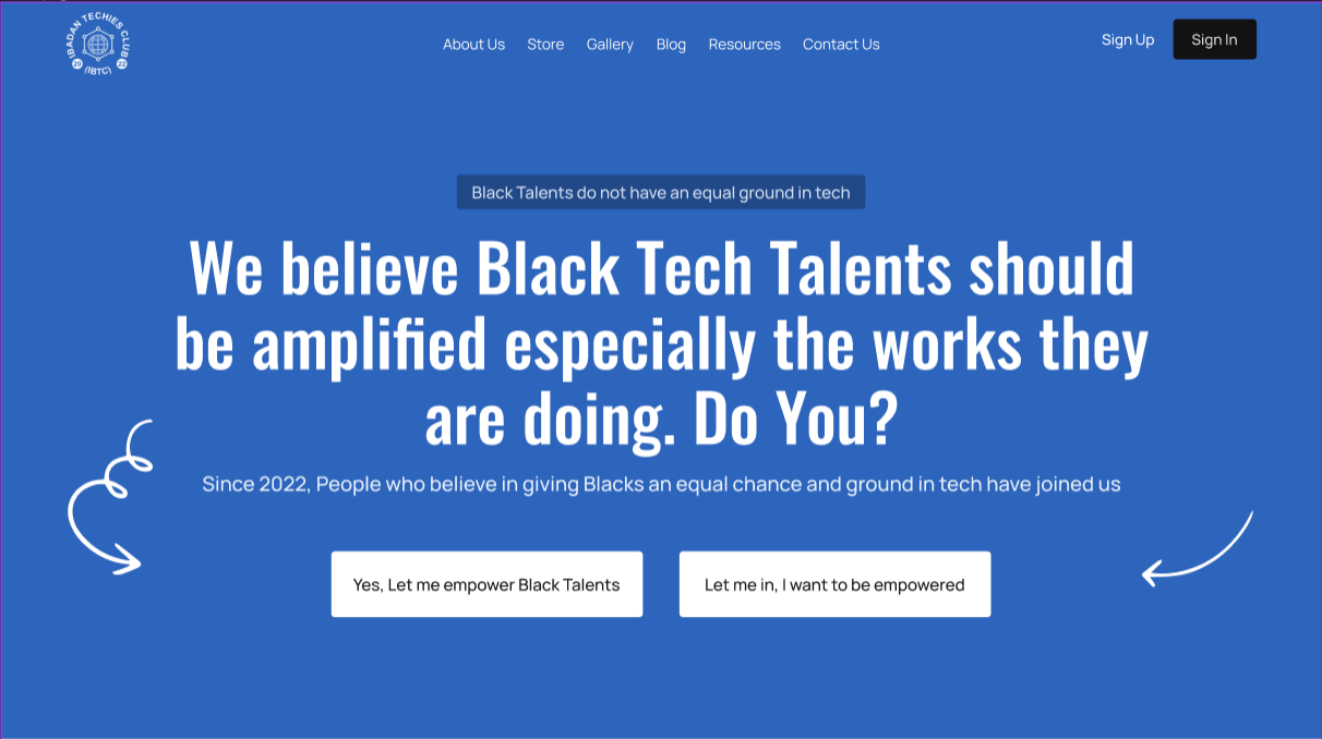 feat: Homepage Section 1 · Issue #29 · Ibadan-Techies/badtechies · GitHub
