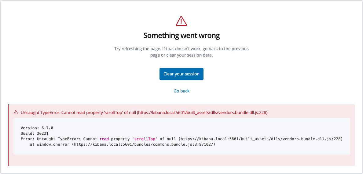 Uncaught TypeError: Cannot read property 'scrollTop' · Issue #34669 · elastic/kibana · GitHub