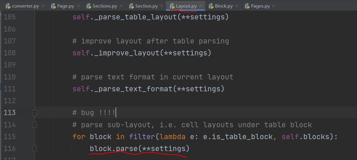 a bug in Layout.py · Issue #115 · ArtifexSoftware/pdf2docx · GitHub