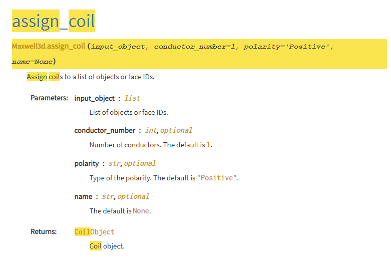 Maxwell3d.assign_coil shows errors · Issue #1101 · ansys/pyaedt · GitHub