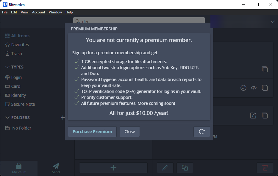 Windows desktop application does not detect Premium Membership · Issue #2974 · bitwarden/clients ...