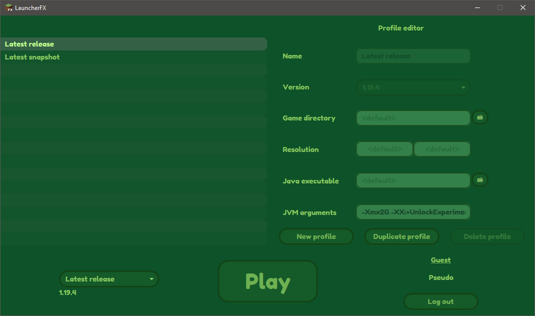 GitHub - Rashnain/LauncherFX: A Minecraft: Java Edition launcher made with Java 8 and JavaFX