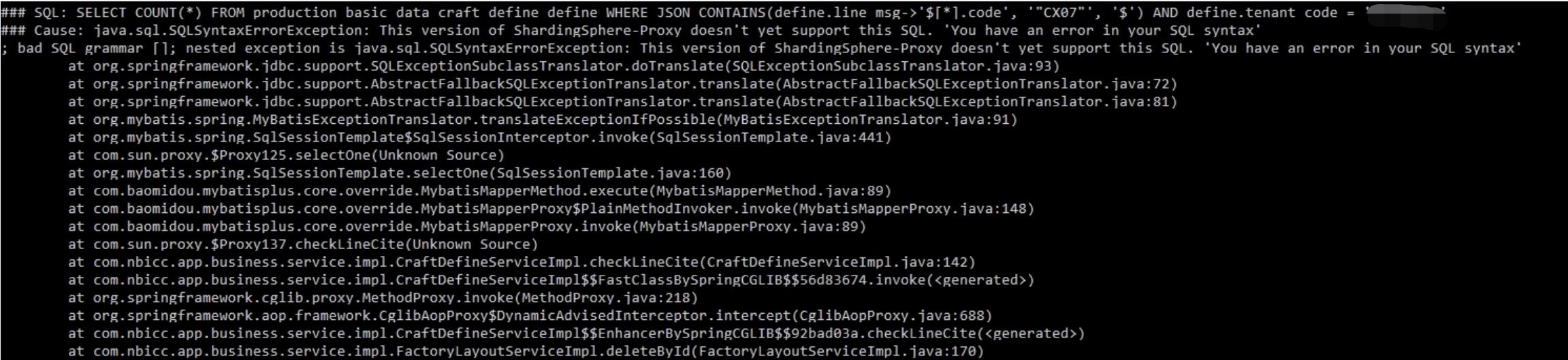 This Version Of Shardingsphere Proxy Doesn T Yet Support This Sql · Issue 20188 · Apache