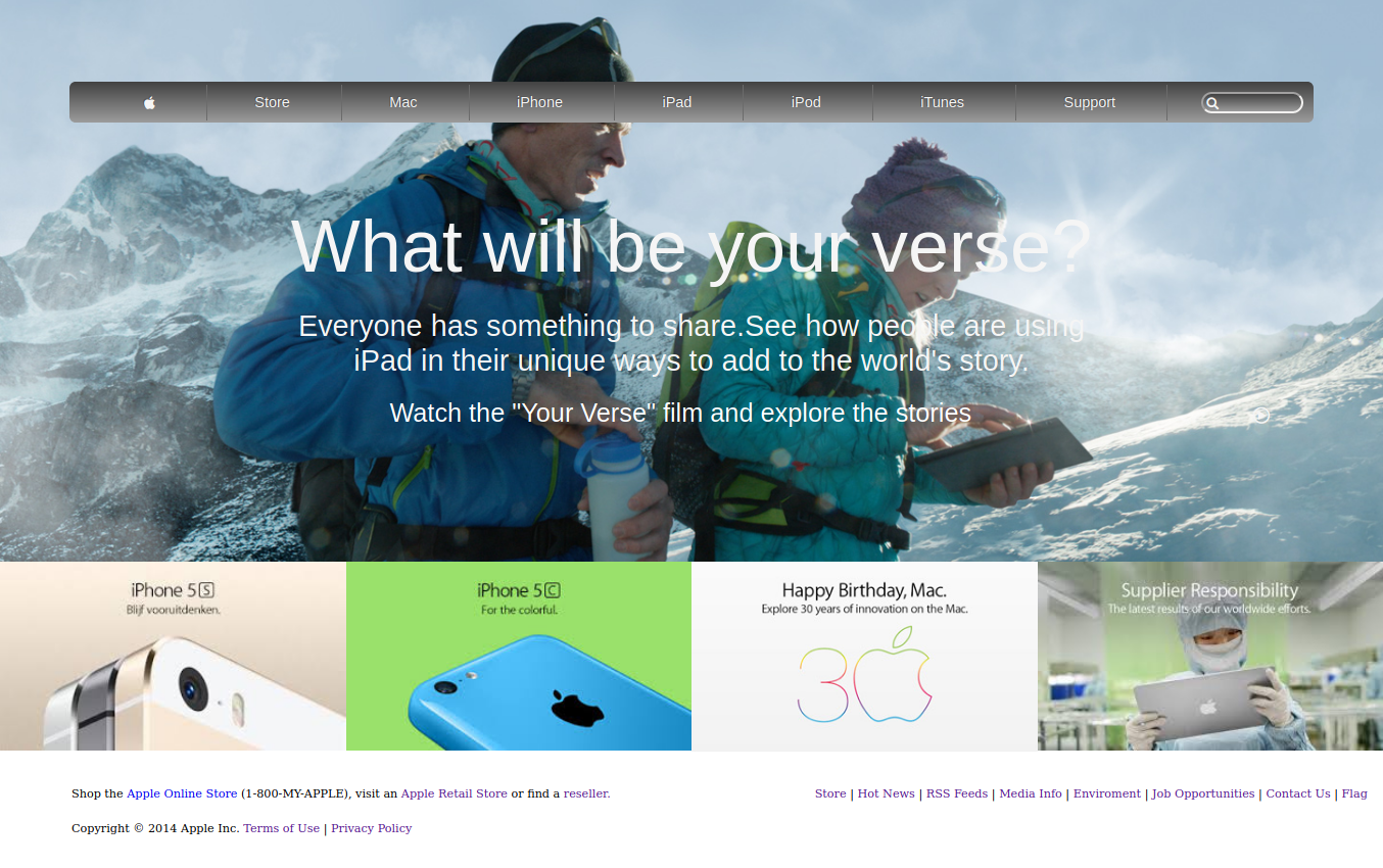 GitHub - ioilmio/apple-homepage: Clone of the 2014 Apple home page ...