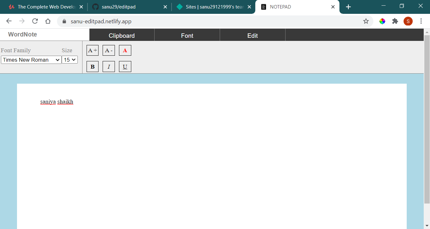 GitHub - sanu29/editpad: Simple notepad.