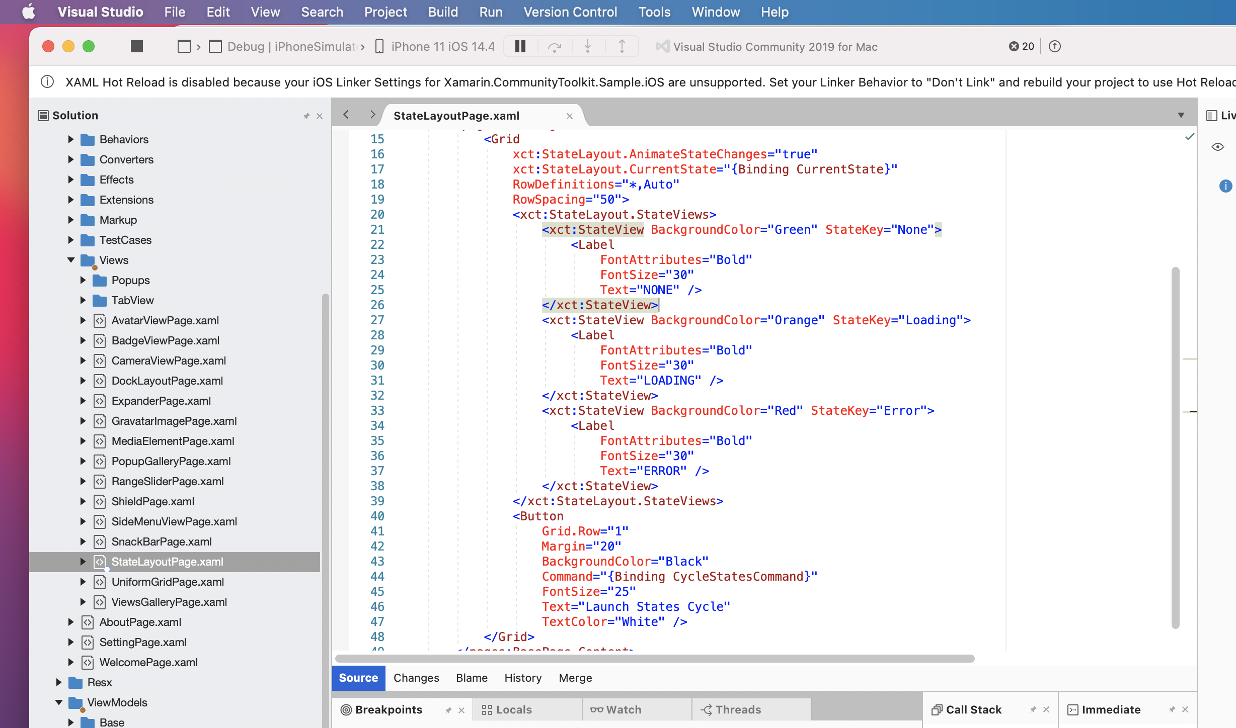 [Bug] StateView not displayed if StateKey property is matched to "None ...