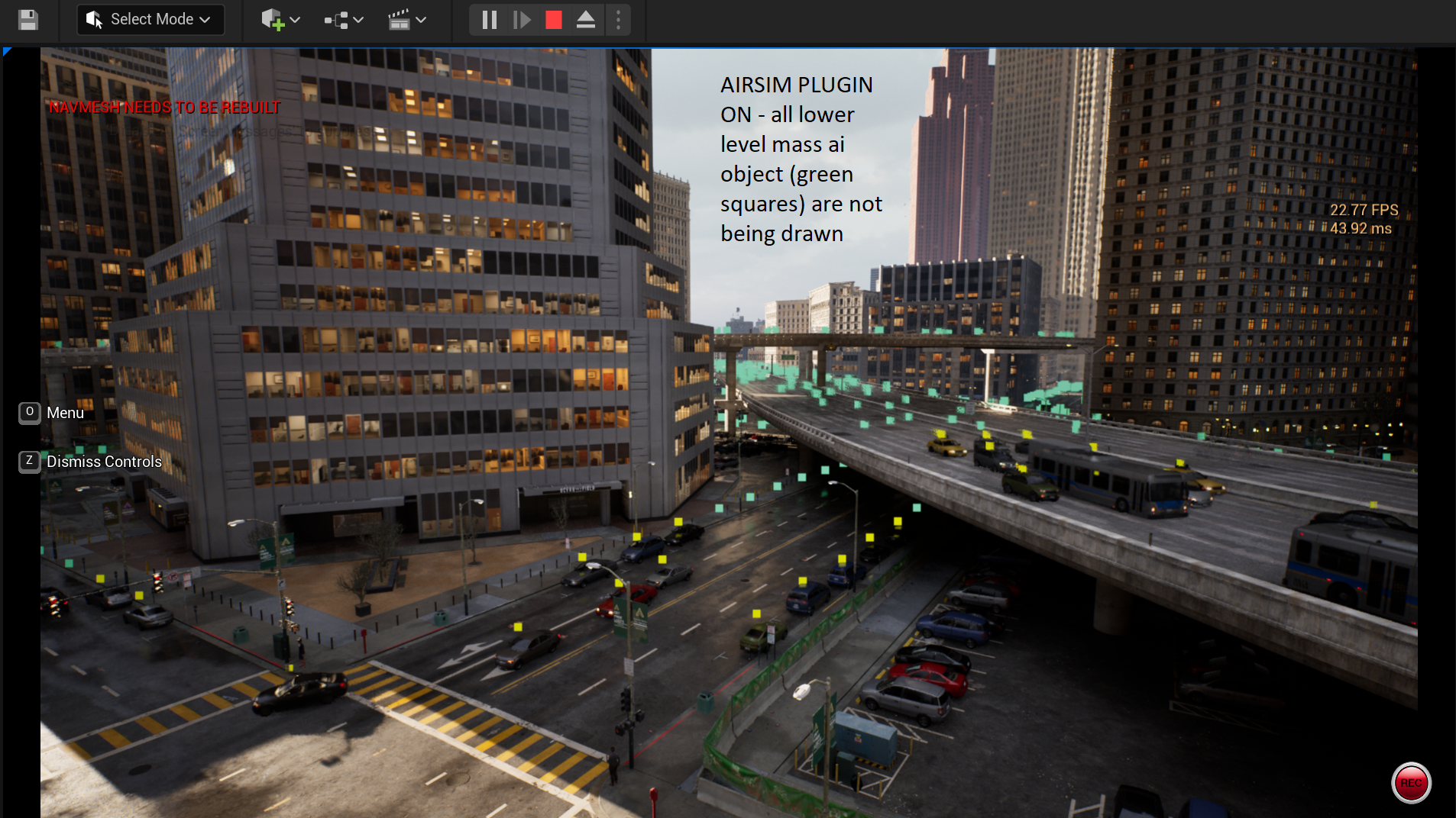 UE5 - AirSim prevents low-level details crowd and traffic from being ...