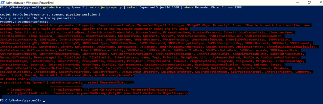 Set-objectproperty DependentObjectId · Issue #86 · lordmilko/PrtgAPI · GitHub