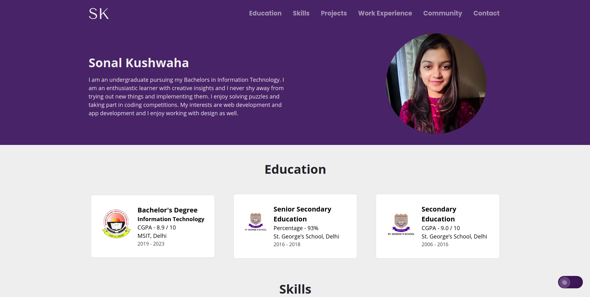 GitHub - sonalsk/Portfolio