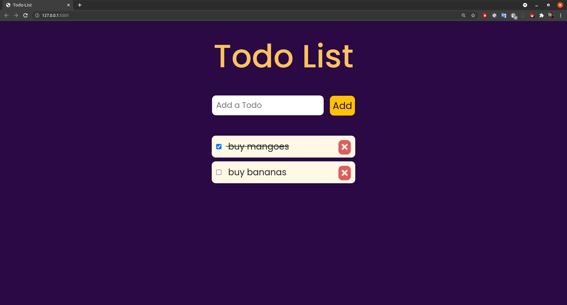GitHub - sonalsk/Todo-List