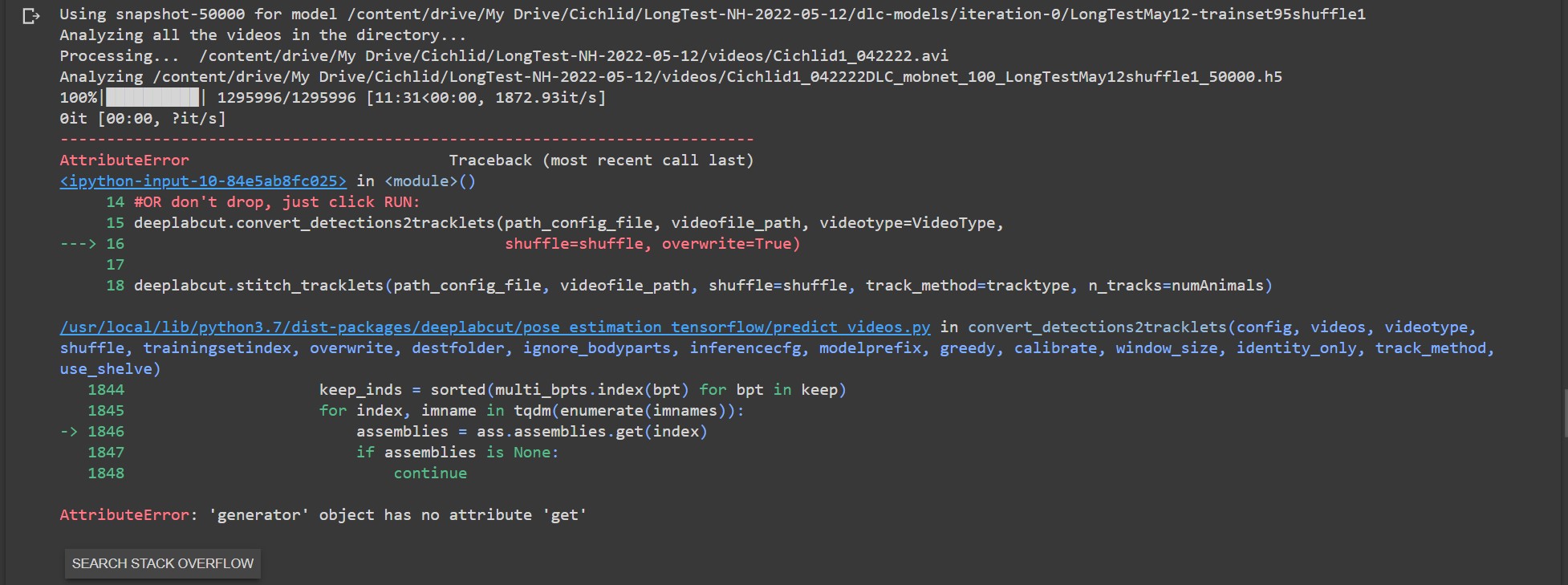 Memory leak in `convert_detections2tracklets` or in `stitch_tracklets` · Issue #1804 ...