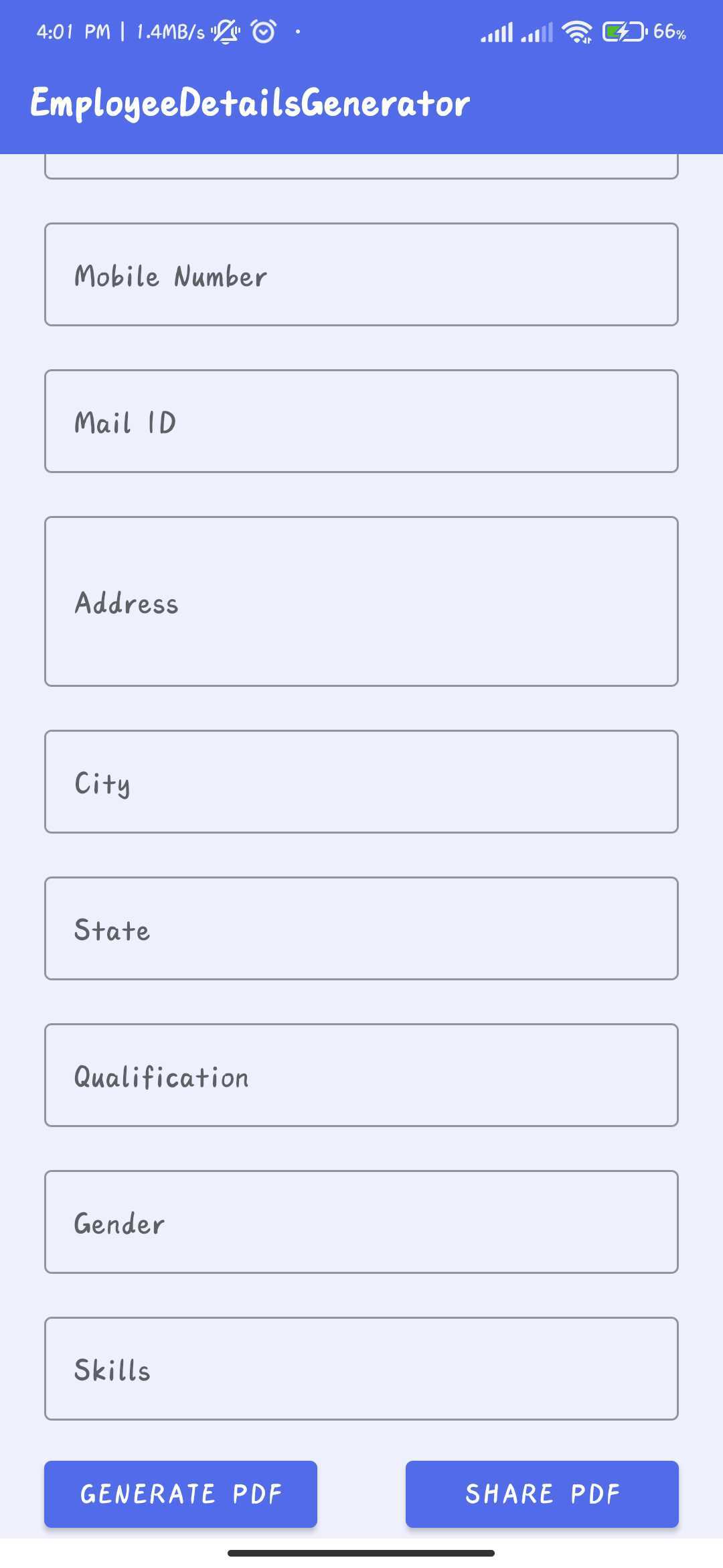 GitHub - mbganesh/Employee-Detail-Generator