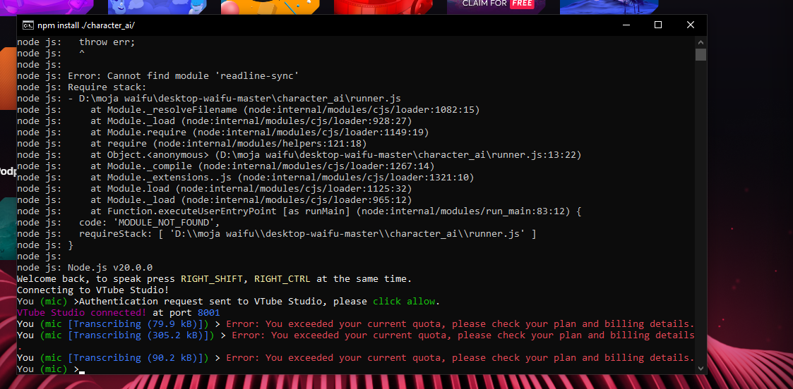 Problem with voicevox · Issue #9 · AlizerUncaged/desktop-waifu · GitHub