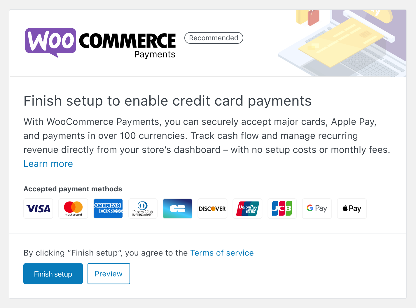 WC Payments setup: WCPayments screen empty state changes · Issue #1436 · Automattic/woocommerce ...