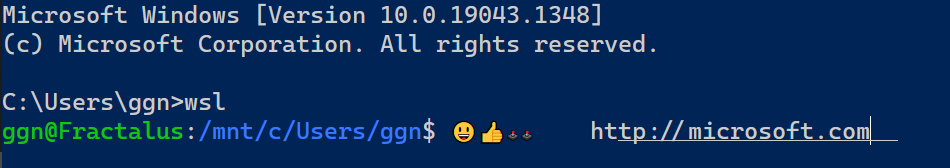 URL highlight issues with emoji · Issue #11797 · microsoft/terminal ...