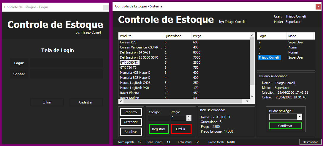 GitHub - ThiagoCComelli/Controle-De-Estoque