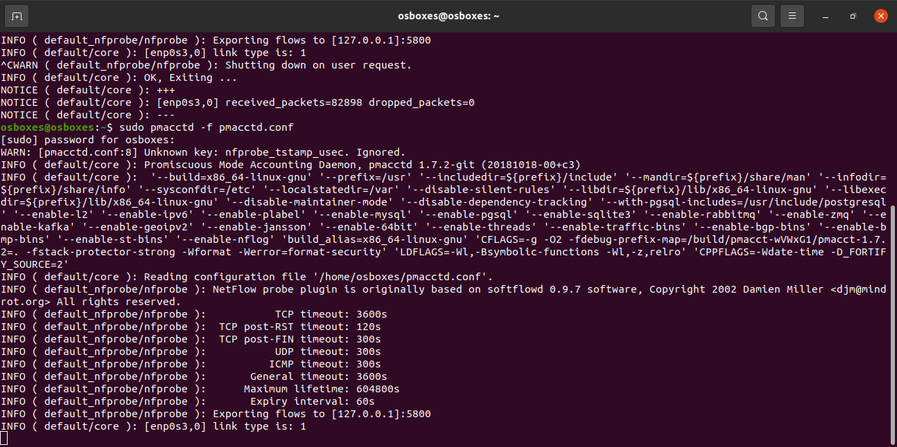 nfacctd not catching anything, and not creating .csv file? · Issue #498 · pmacct/pmacct · GitHub