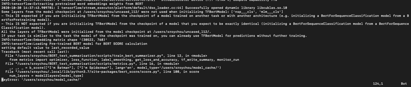 Getting key error for score.py in bert_score · Issue #82 · Tiiiger/bert_score · GitHub
