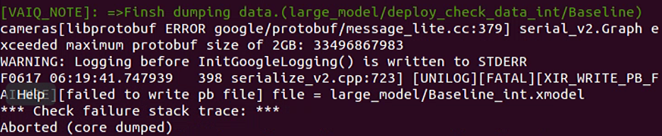Error about large model quantization · Issue #867 · Xilinx/Vitis-AI · GitHub