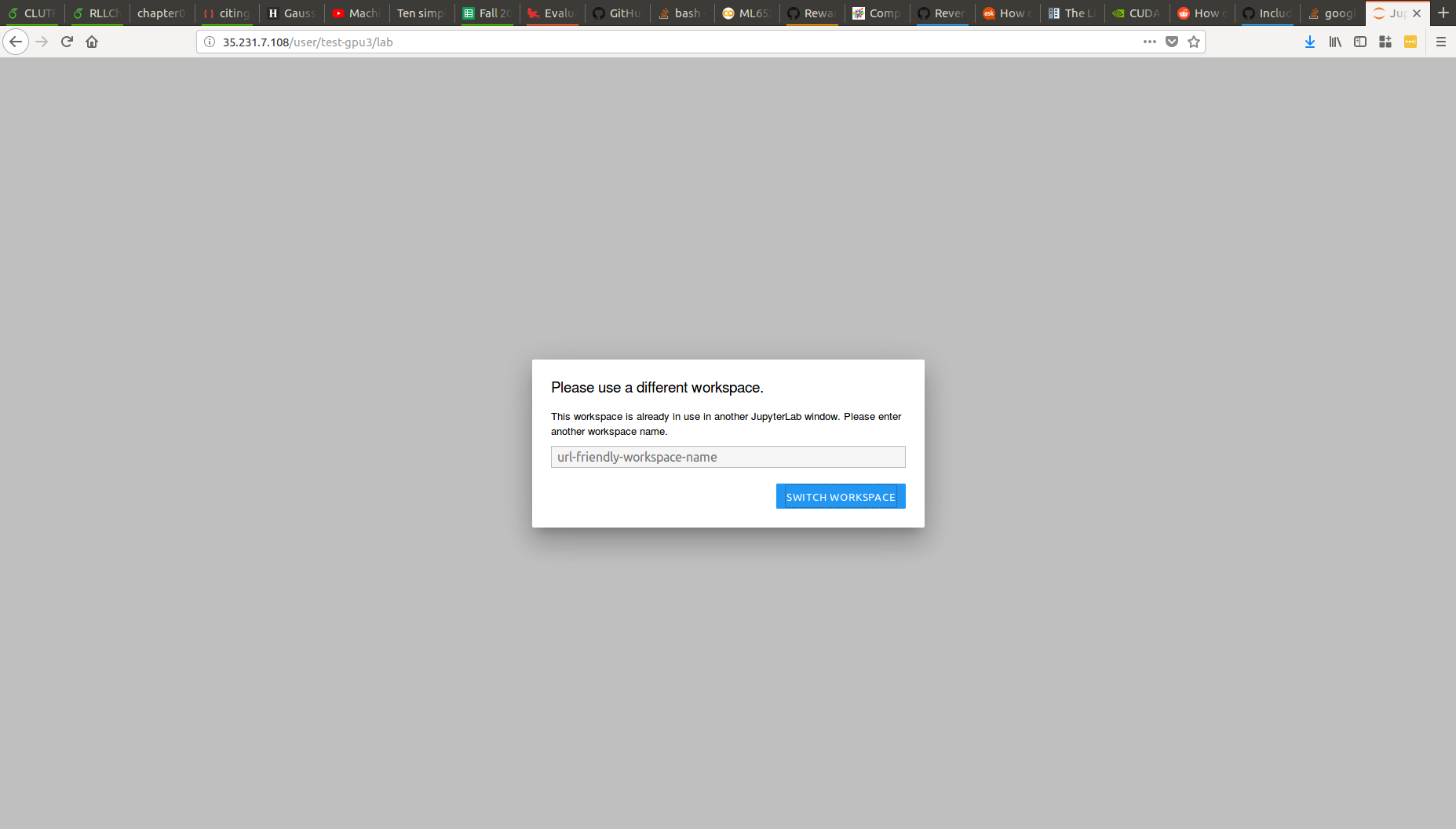 Workspaces Documentation How To Return To Default Workspace · Issue 5378 · Jupyterlab