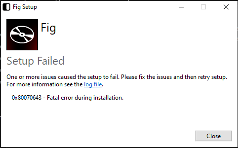 fig_cli.msi install step fails. · Issue #1790 · withfig/fig · GitHub