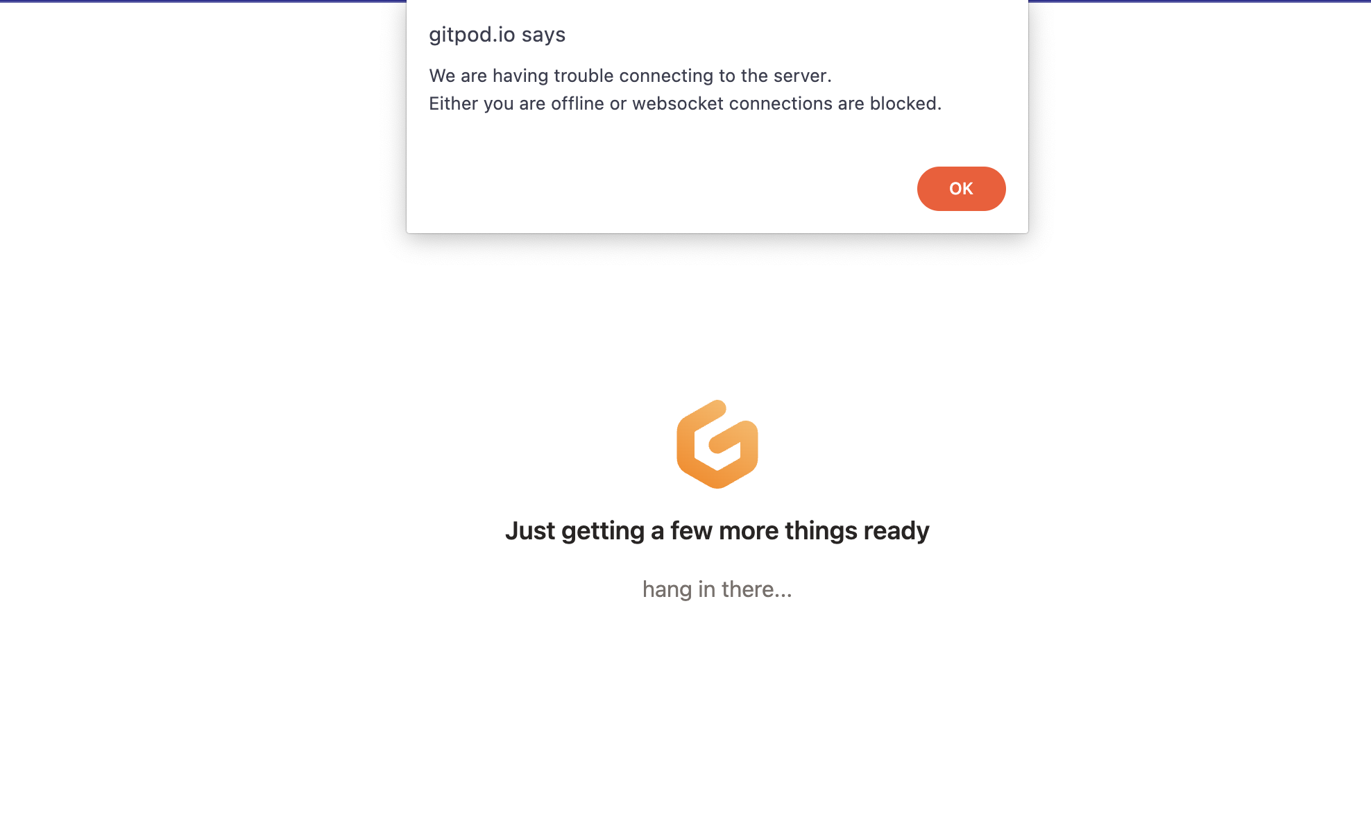 Stuck At Just Getting A Few More Things Ready · Issue 17408 · Gitpod Io Gitpod · Github